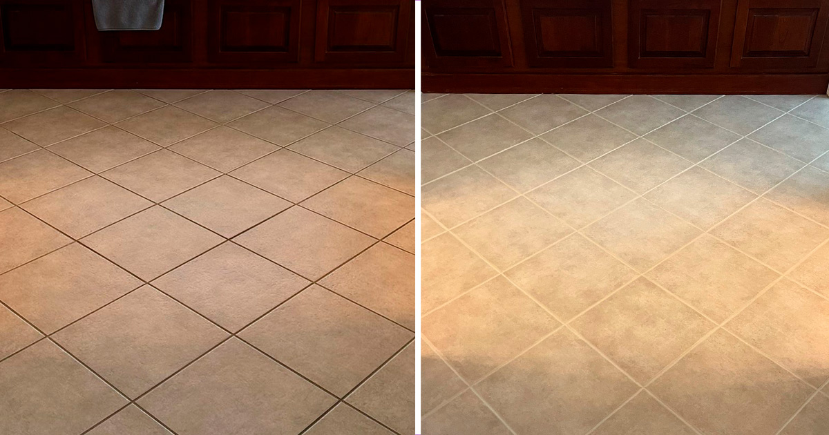 Our Professional Grout Recoloring Restored the Beauty of a Worn ...